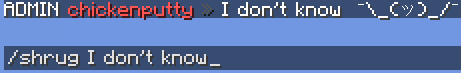 Shrug ¯\_(ツ)_/¯ | SpigotMC - High Performance Minecraft Community
